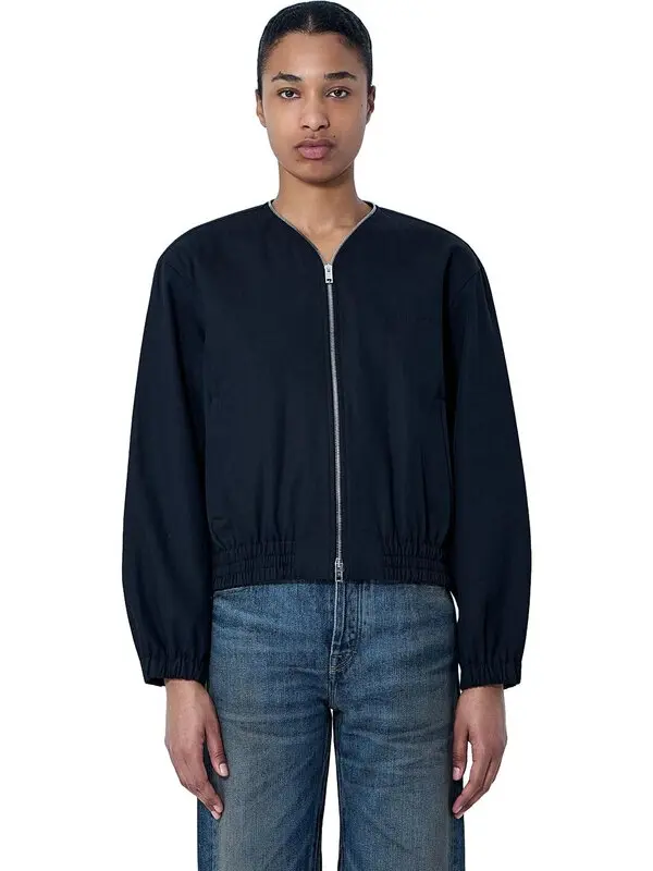 Alexander Wang Zip-up Bomber Jacket - Black