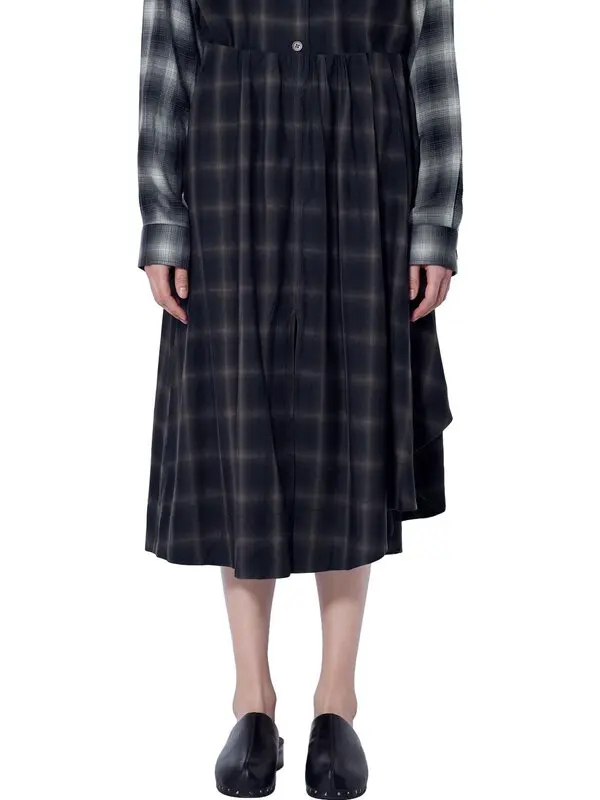 Our Legacy Fan Midi Skirt - Brown