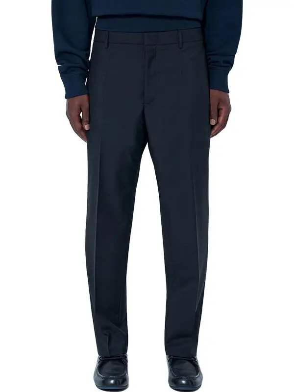 JIL SANDER Tapered Cropped-leg Trousers - Black