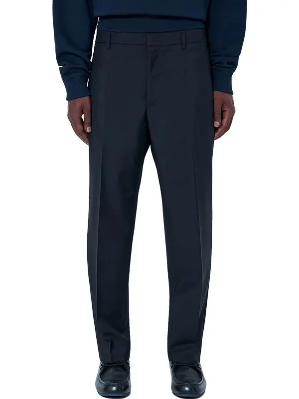 JIL SANDER Tapered Cropped-leg Trousers - Black