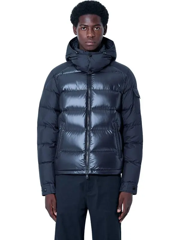 Moncler Maya Hooded Short Down Jacket - Black