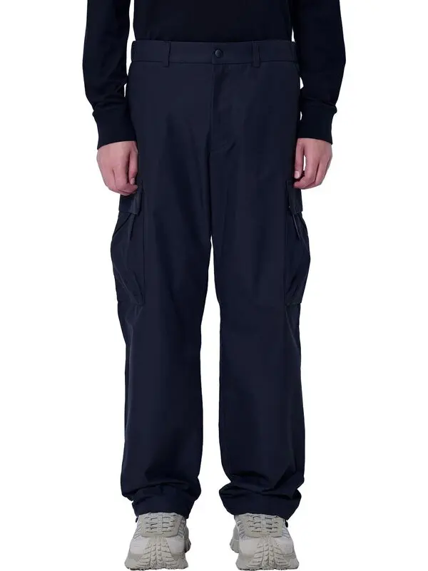 Moncler Cotton Blend Trousers - Black