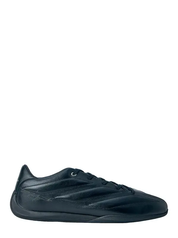 Y3 Leather Low-top Sneakers - Black