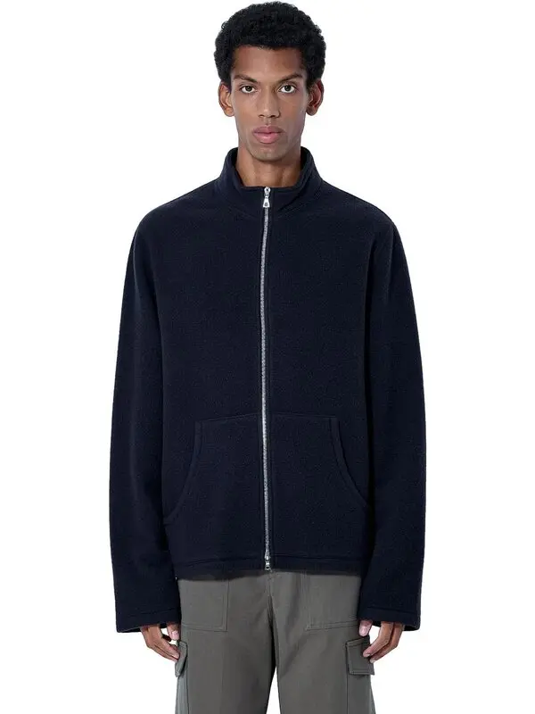RIER Fleece Full Zip Sweatshirt - Black