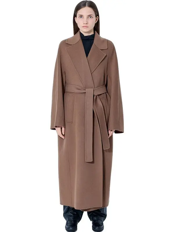 Max Mara Belted Wool Coat - Camel