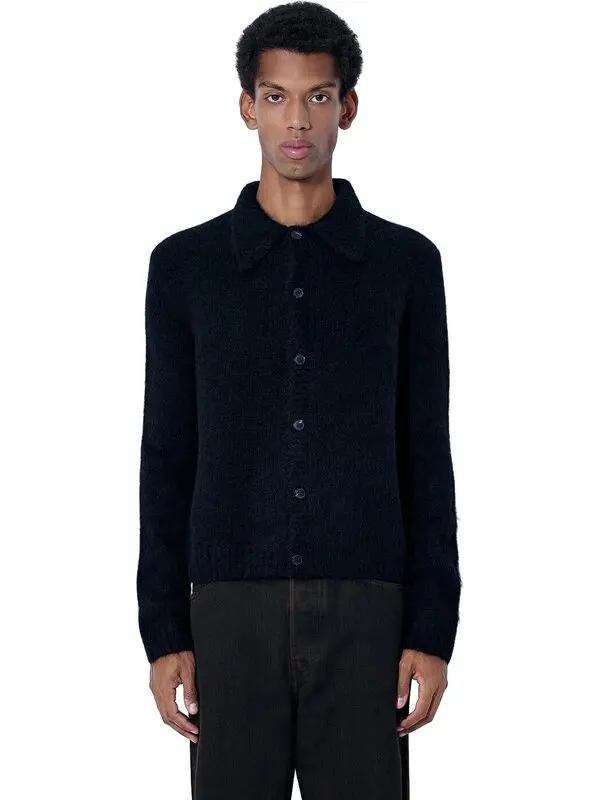 Dries Van Noten Mora Fitted Knit Cardigan - Black