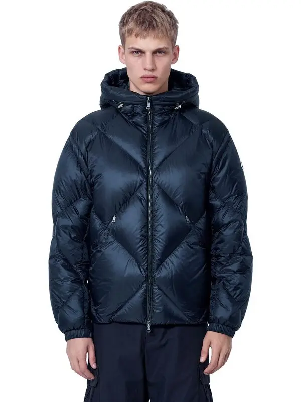 Moncler Valclaire Hooded Diamond-quilted Down Jacket - Black