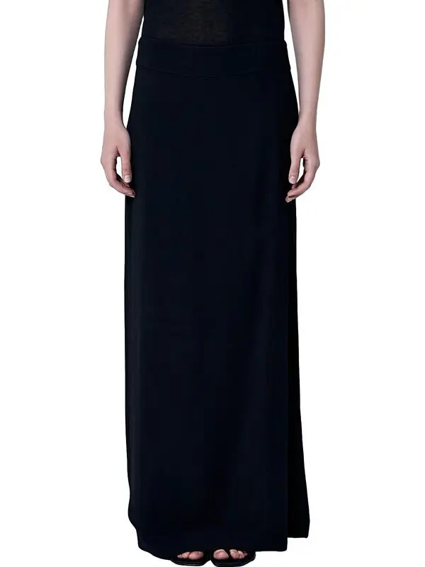 TOTEME High Slit Skirt - Black