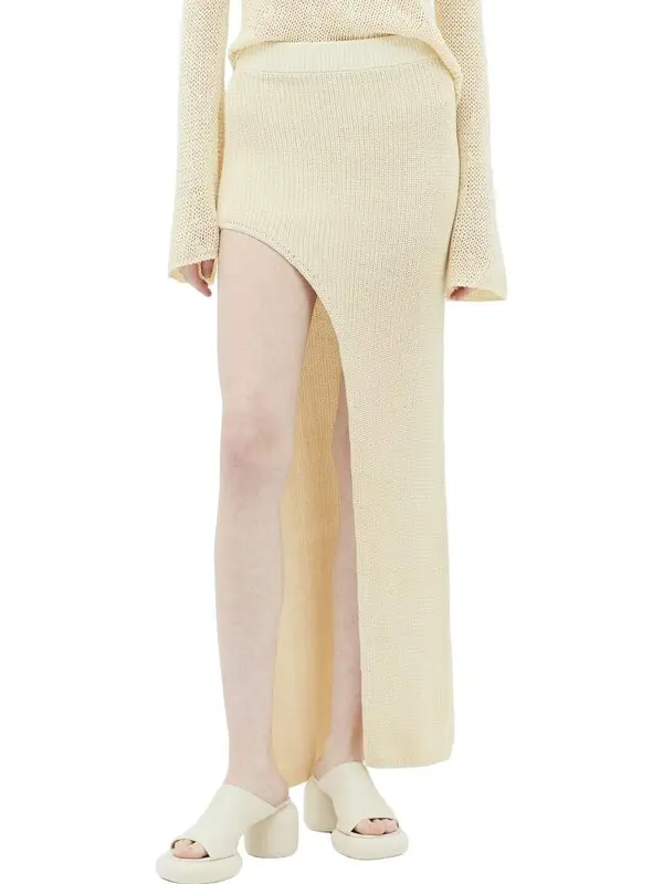 AYA MUSE Dai Midi Skirt - Beige