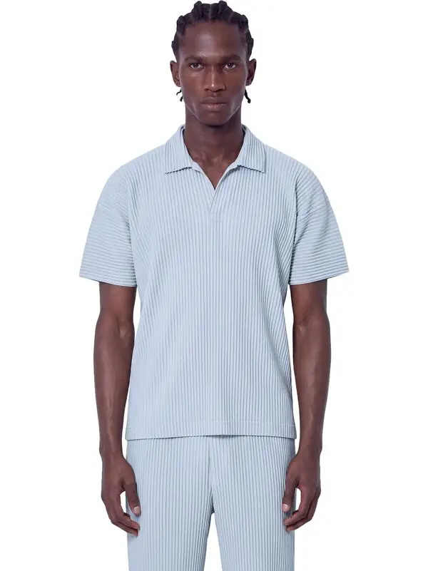 Issey Miyake Basics Polo Shirt - Grey