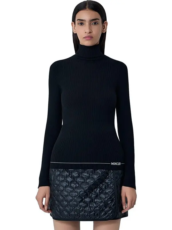 Moncler Wool Sweater - Black