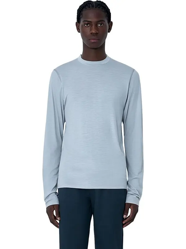 RIER Long Sleeve Crewneck Top - Grey
