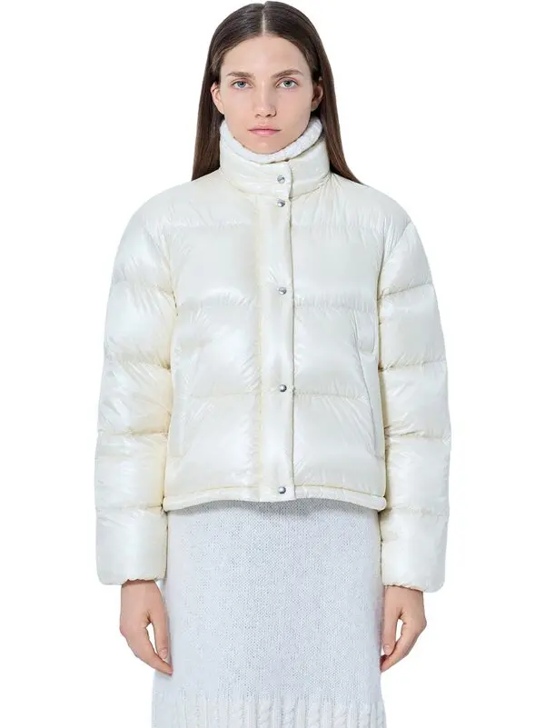 Moncler Tepice Short Down Jacket - White