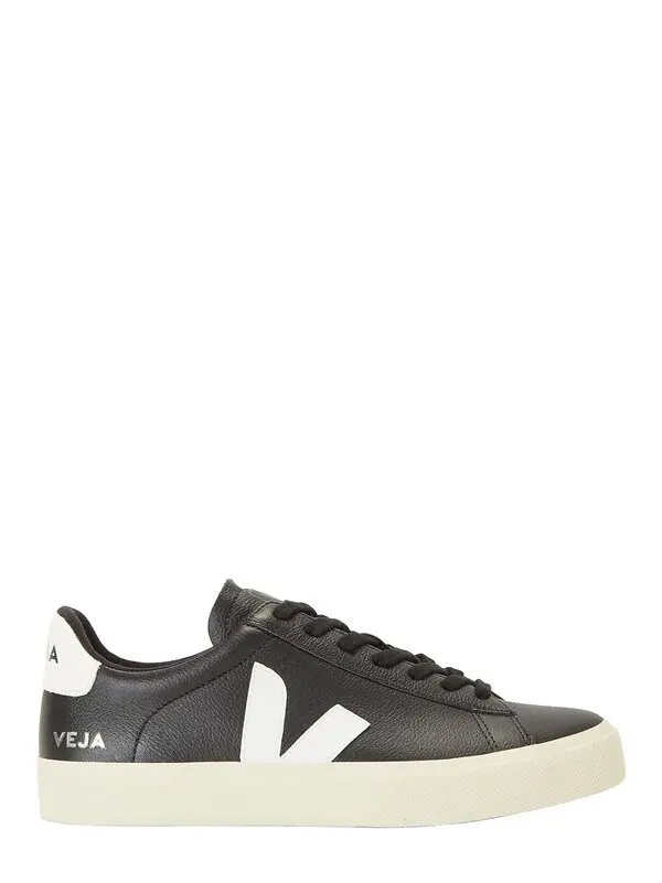 VEJA Campo Chromefree Leather Sneakers - Black