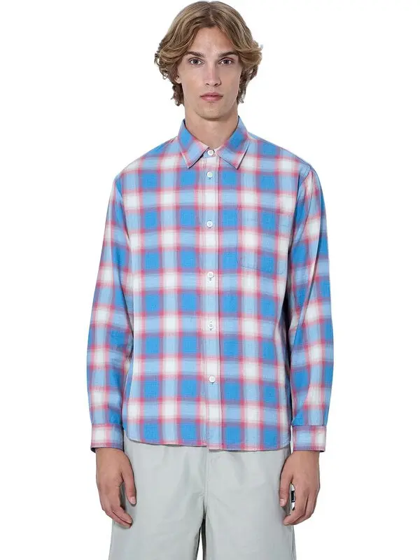 StÜssy Beach Ombre Plaid Shirt - Blue