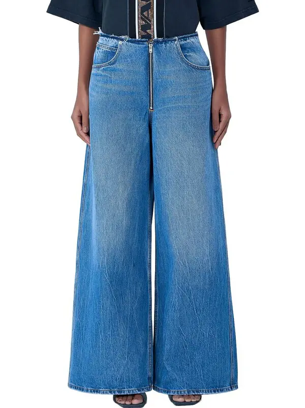 Alexander Wang Wide-leg Denim Jeans - Blue