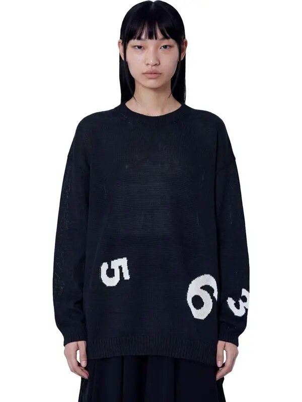 Yohji Yamamoto Round Neck Pullover - Black