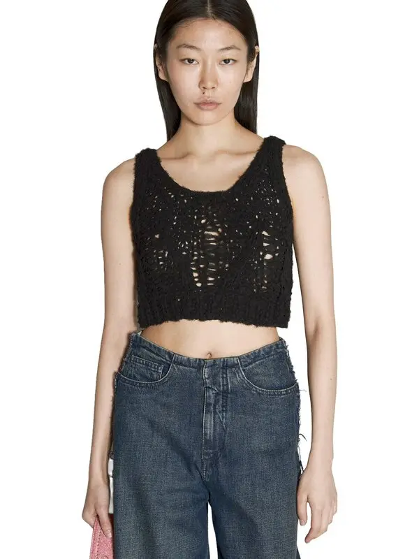 Guess Crochet Top - Black