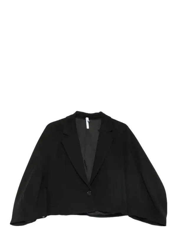 Imperial Cropped Wide-sleeve Jacket - Black