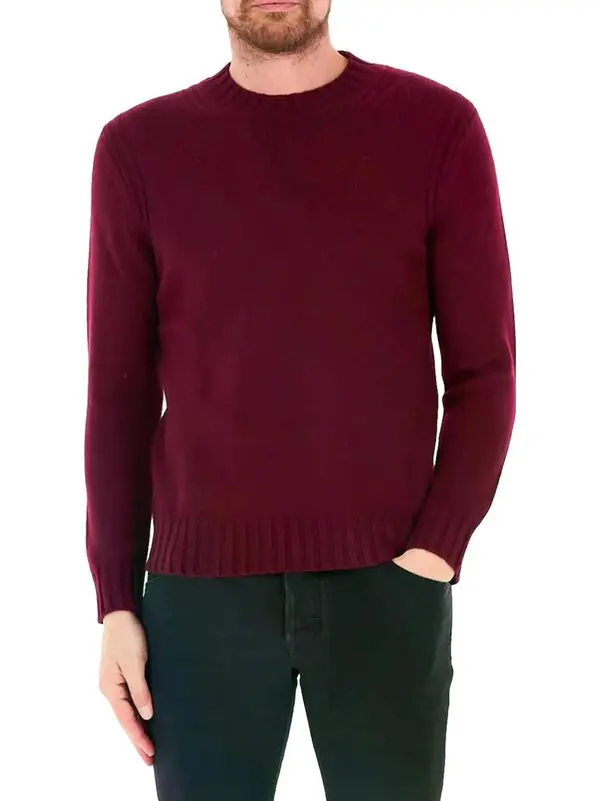 BALLANTYNE Ribbed-trim Sweater - Red
