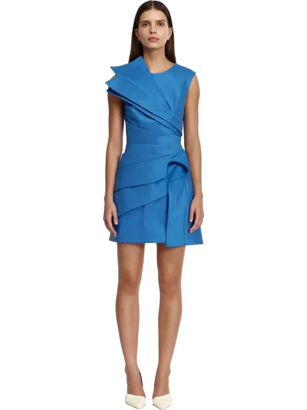 Acler Kenley Mini Dress - Iris Blue