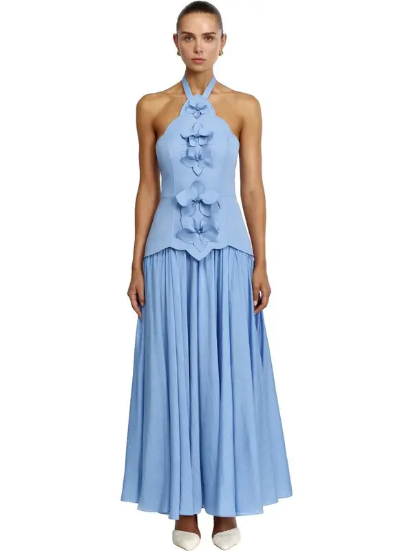 Acler Milliken Maxi Dress - Deep Sky