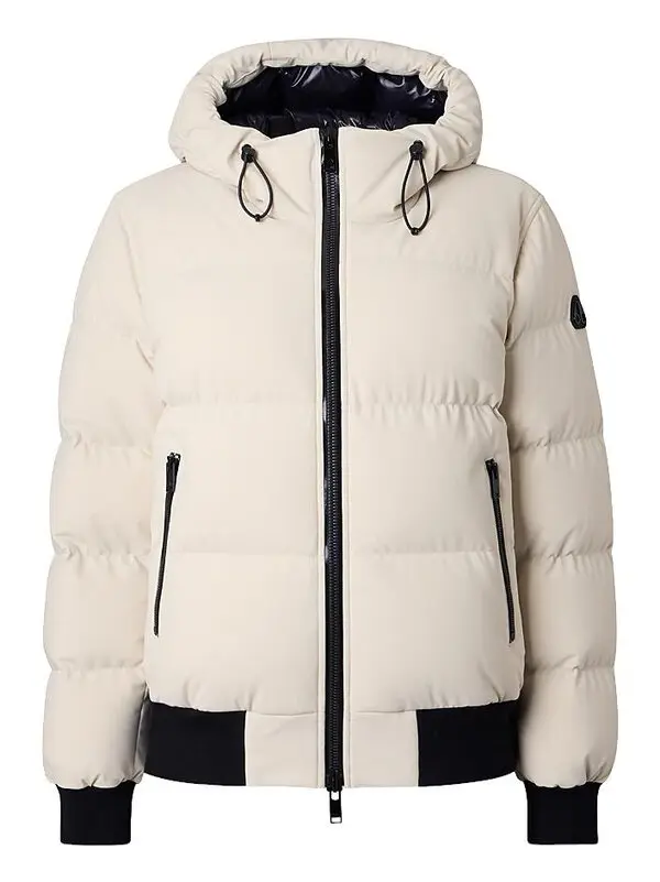 Moose Knuckles Soho Down Bomber Coat - Alabaster