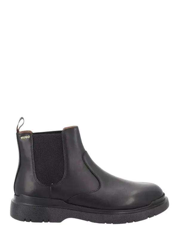 Hugo Logo-plaque Chelsea Boots - Black