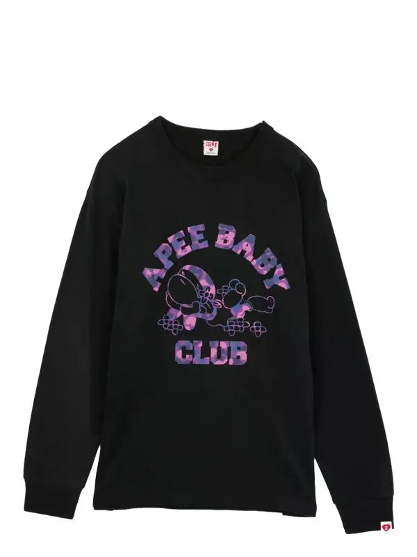 AAPE BY *A BATHING APE Apee Baby Club Printed T-shirt - Black