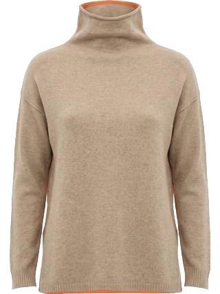 ARAGONA Turtleneck Size Cashmere - Taupe