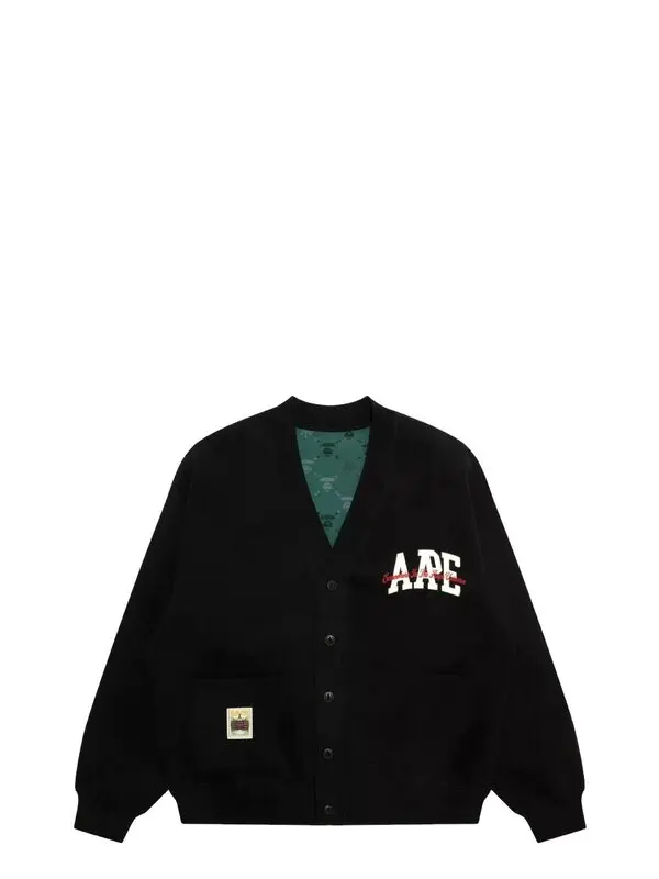 AAPE BY *A BATHING APE Logo-print Reversible Sweatshirt - Black