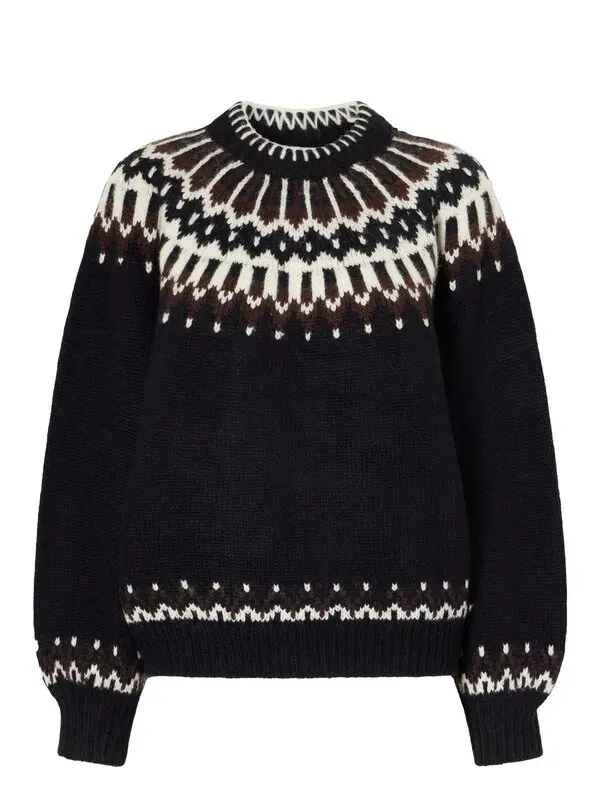 DÔEN Field Fair Isle Wool-blend Sweater - Multi