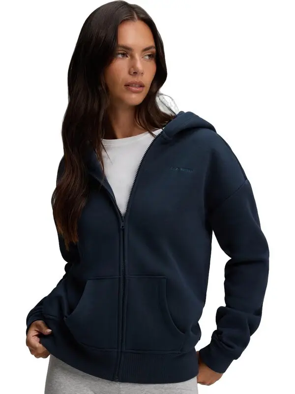 Cozy Earth Cityscape Full-zip Hoodie - Pacific