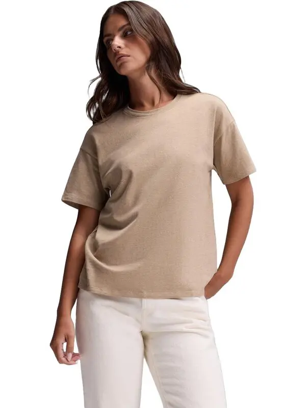 Cozy Earth All Day T-shirt - Beech Heather