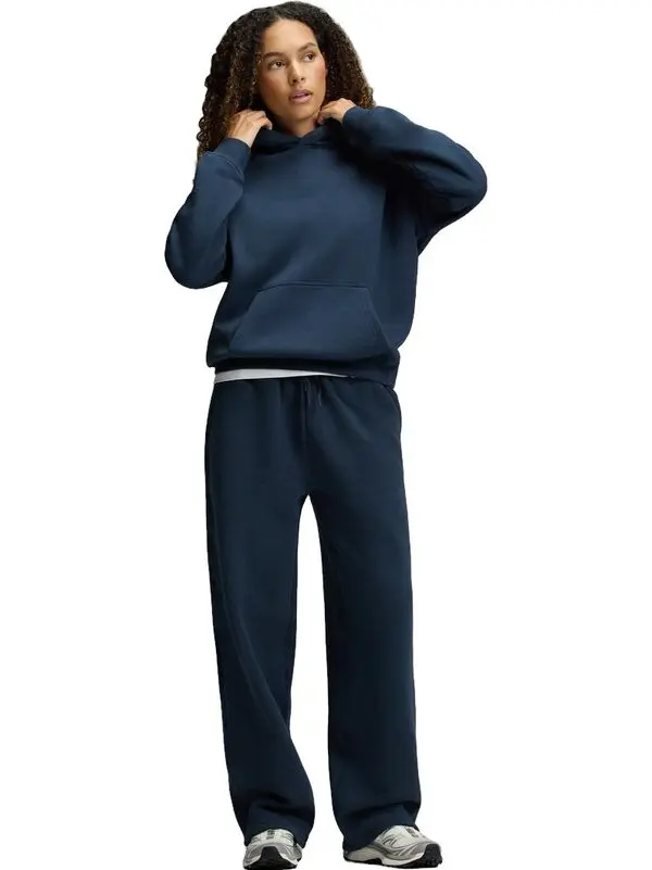 Cozy Earth Cityscape Hoodie & Wide Leg Pants Set - Eclipse