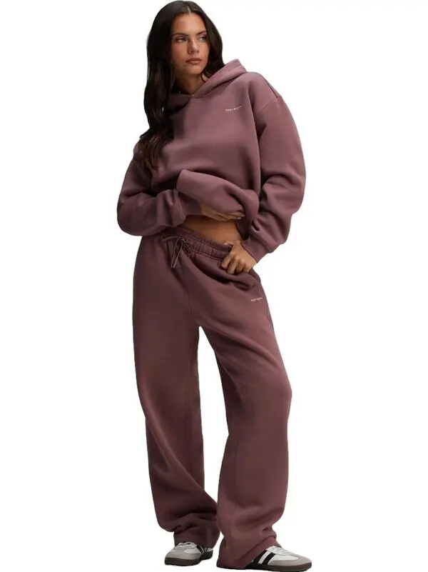 Cozy Earth Cityscape Hoodie & Wide Leg Pants Set - Eclipse
