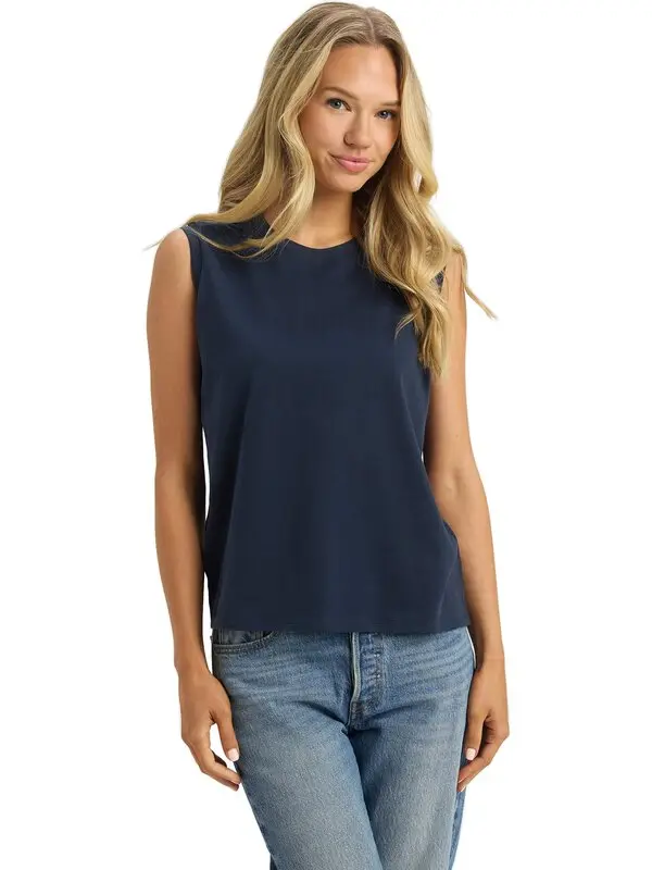 Cozy Earth All Day Sleeveless T-shirt - Eclipse