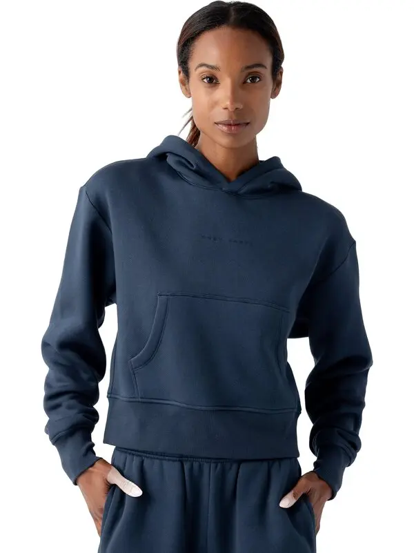 Cozy Earth Cityscape 1.0 Cropped Hoodie - Eclipse
