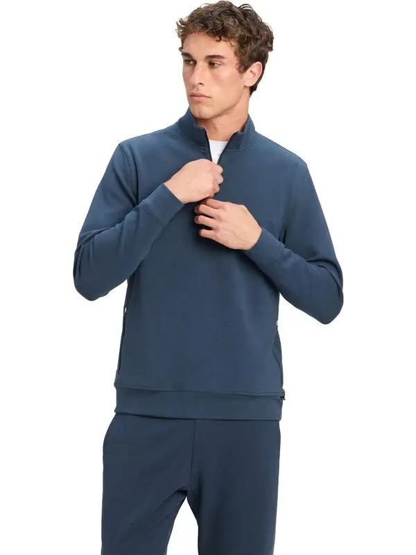 Cozy Earth Stretchtech Quarter Zip - Eclipse