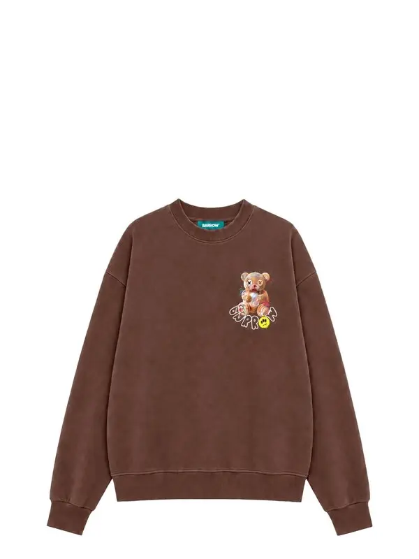 BARROW Pattern-printed Crewneck Sweatshirt - Choco