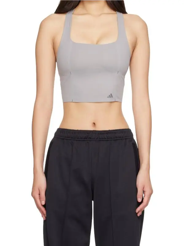 ENTIRE STUDIOS Adidas Collaboration Optime Training Medium-support Sports Bra - Grey