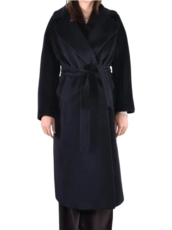 Max Mara Wkdtempera Belted Coat - Black