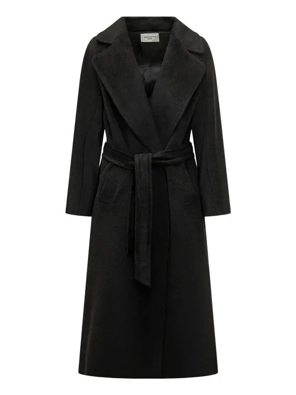 Max Mara Wkdtempera Belted Coat - Black