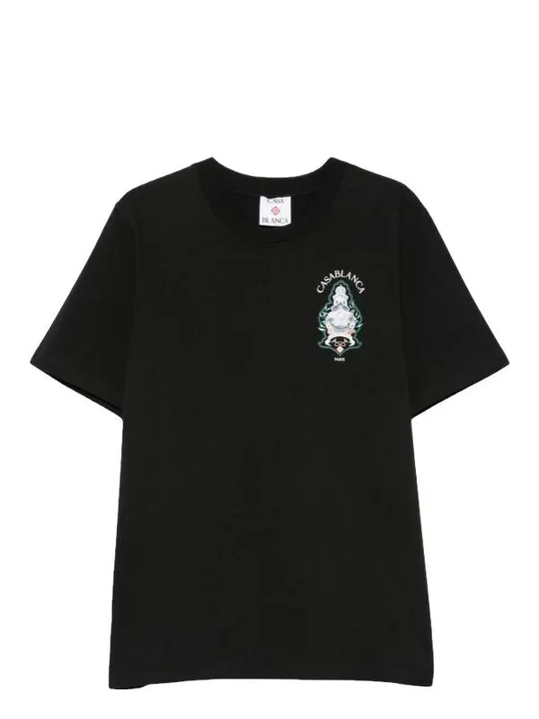 Casablanca Logo-print T-shirt - Black