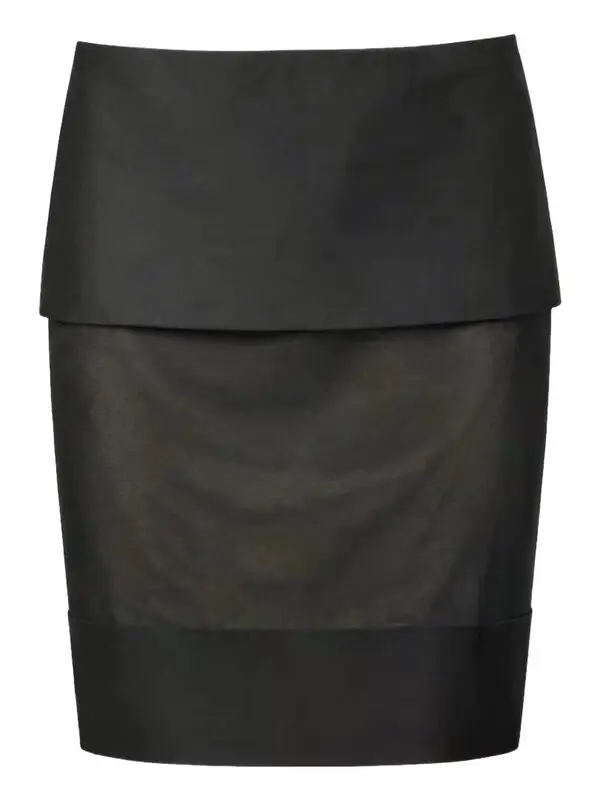 Christian Wijnants Patchwork Saros Midi Skirt - Black