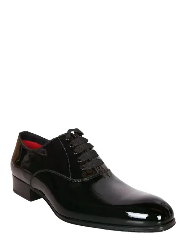 TOM FORD Patent Leather Edgar Evening Lace-up Shoes - Black