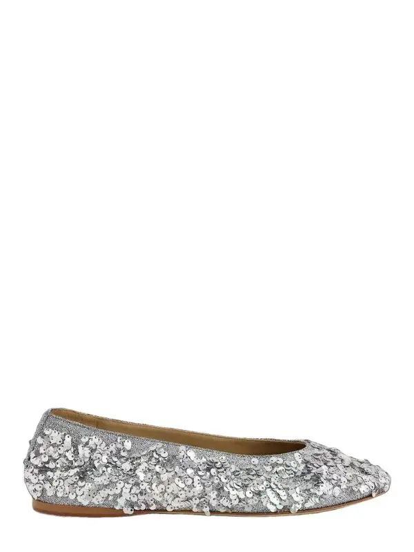 Rabanne Ballerina With Sequins - Silver