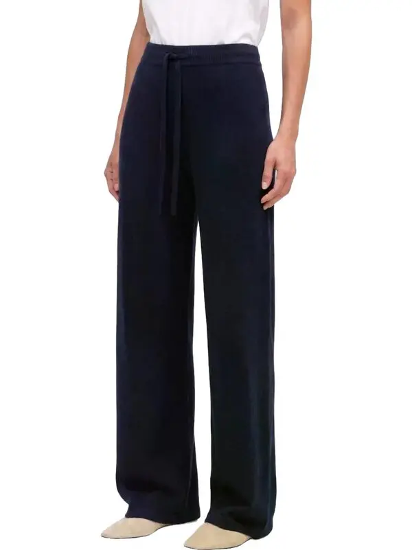 Chinti & Parker Peek Pocket Wide-leg Track Pants - Blue