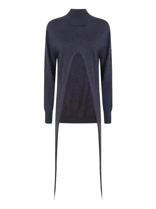 Issey Miyake Cut-out High-neck Sweater - Grey