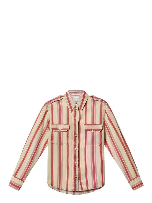 Isabel Marant Étoile Gelva Striped Shirt - Neutrals